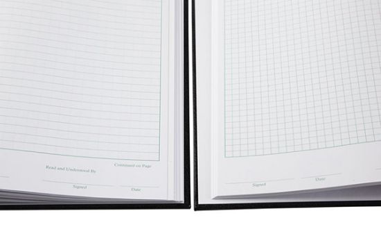 Laboratory Grid Notebook, 100 Pages, Black