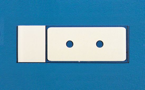 PTFE Printed Slide, 2 Well, 15mm