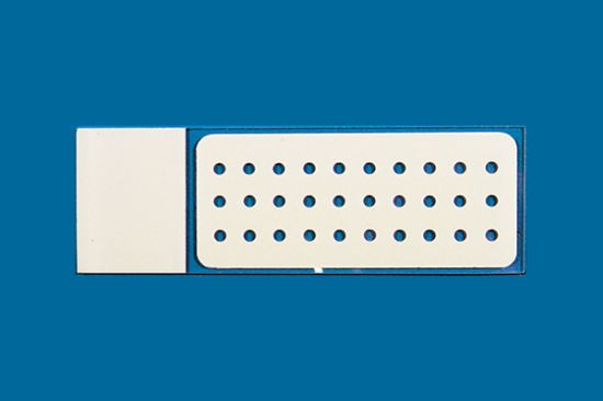 PTFE Printed Slide 30 Well, 2mm