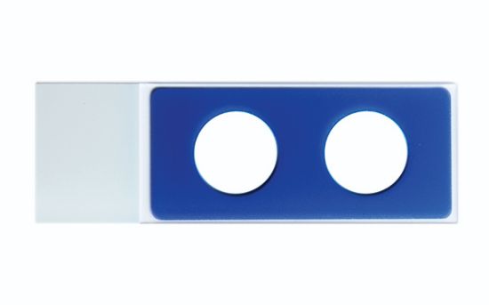 PTFEPrinted Slides, 3 X 1", 2 Ring, Blue