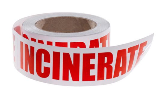 Incinerate Labels, 2 x 9", Paper