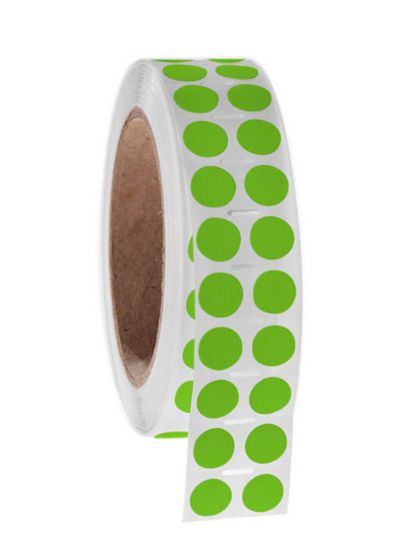 NitroTAG Cryo Labels, 0.5" (12.7mm), 3" core, Green