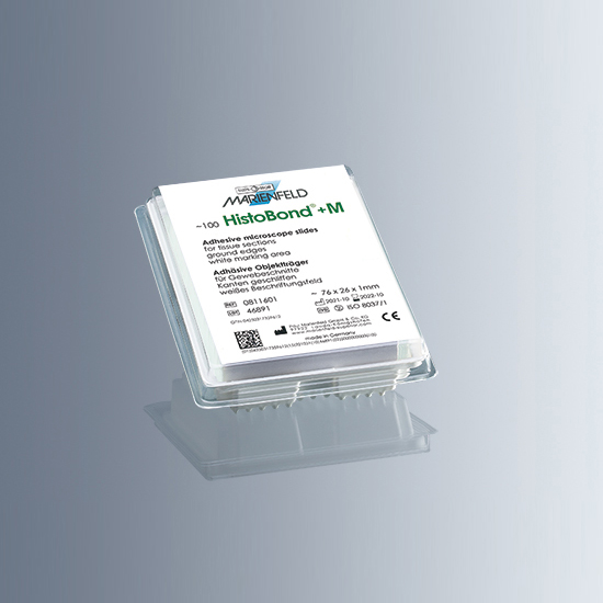 HistoBond®+M Adhesive Microscope Slides With 90˚ Ground Edges